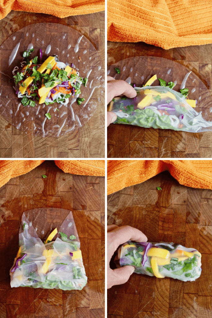 Fresh Spring Rolls With 2 Dipping Sauces - The Cheeky Chickpea