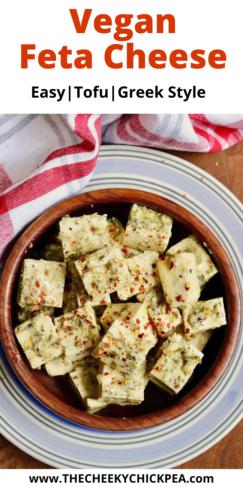 Tofu Feta (Vegan Feta Cheese) - The Cheeky Chickpea