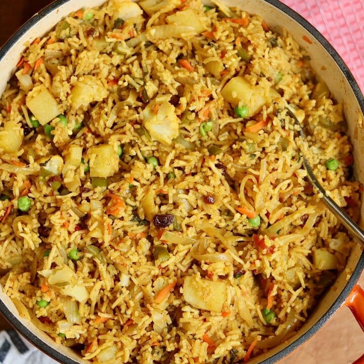 Vegan Biryani - The Cheeky Chickpea