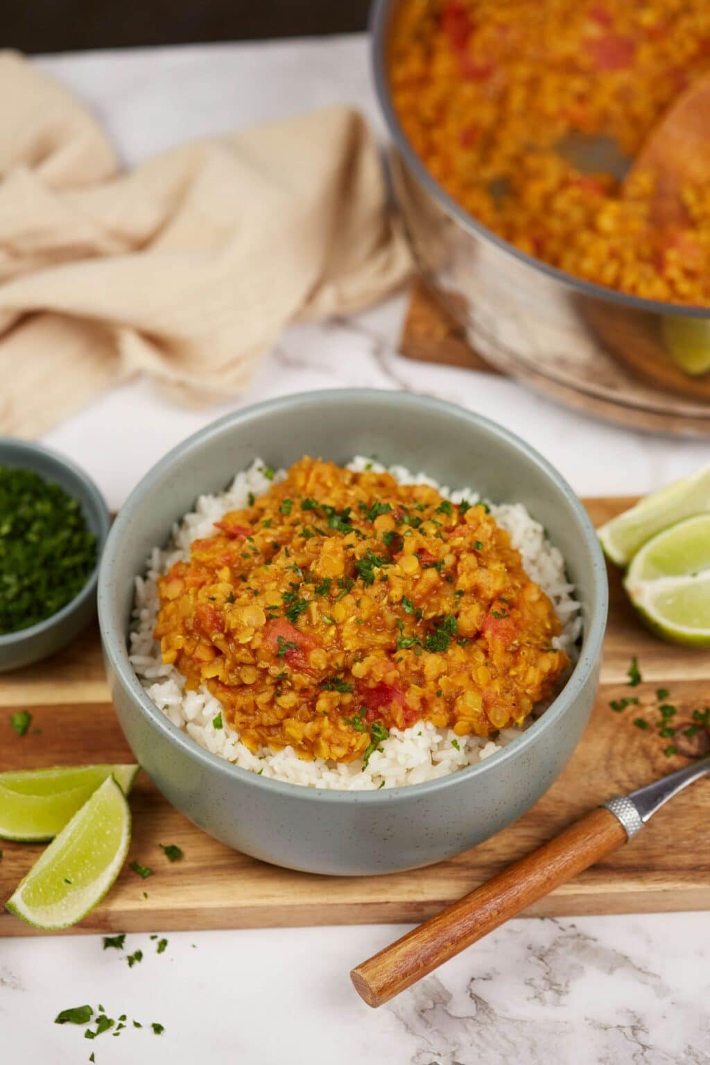 Vegan Red Lentil Dahl Recipe - The Cheeky Chickpea